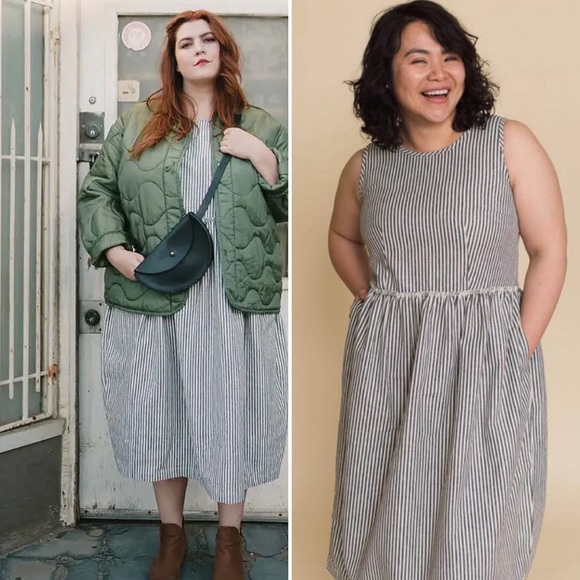 nettle’s tale | Dresses | Nettles Tale Sonora Railroad Stripe Dress ...